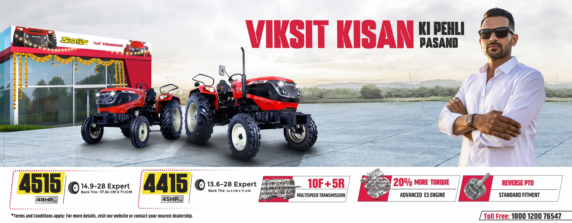 Powerful Multispeed 4WD Tractors | Get Tractor Price | Solis Yanmar